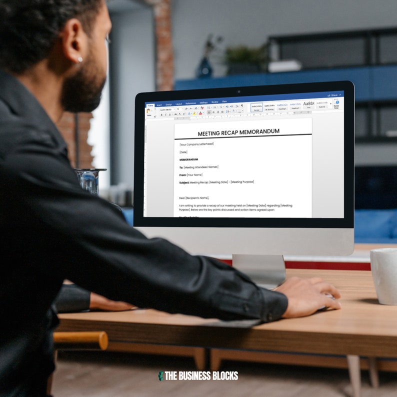 Meeting Recap Memorandum Template Recap Meeting Memo Business Meeting ...