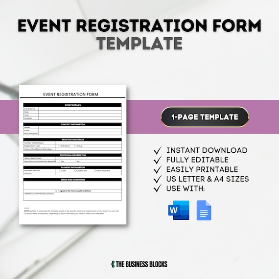 Registration Form Template Word Original 10 Event Registration Form