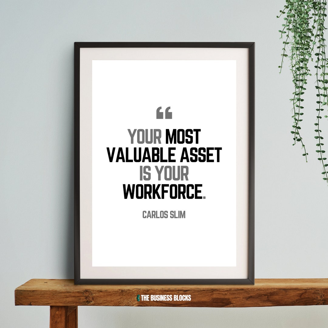 Carlos Slim Quote Office Art: Workforce Motivation (printable) - Etsy