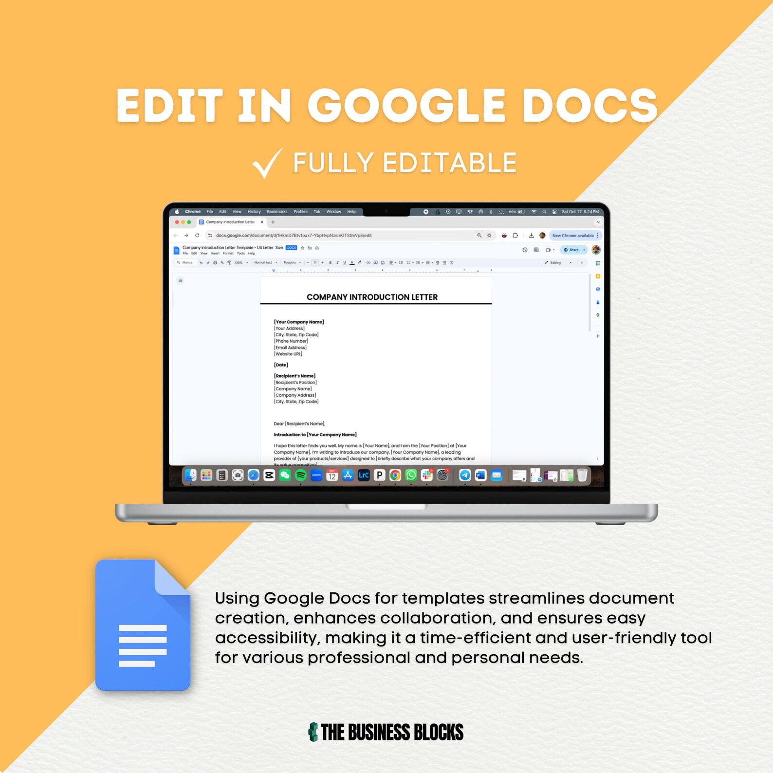 Company Introduction Letter Template: Business Client Outreach (google ...