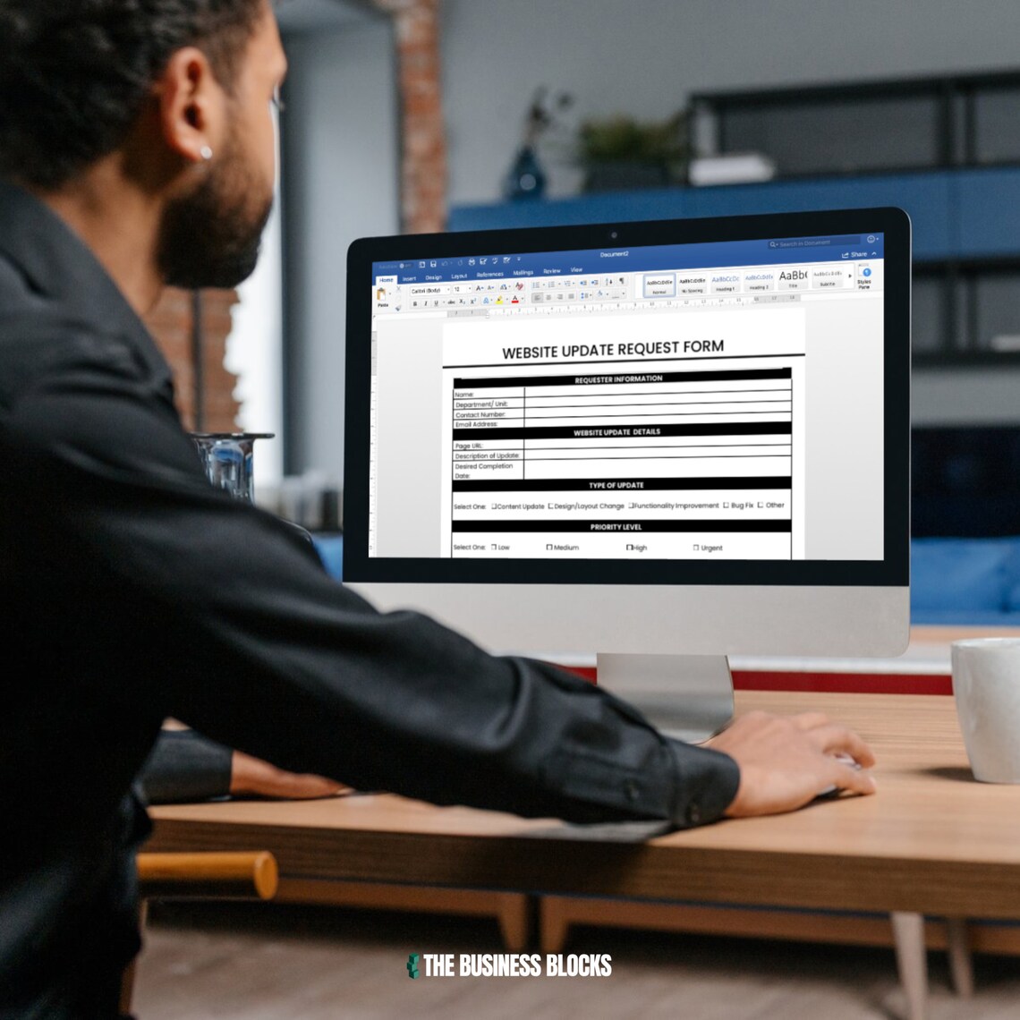 Website Update Request Form Template (google Docs, MS Word) - Etsy
