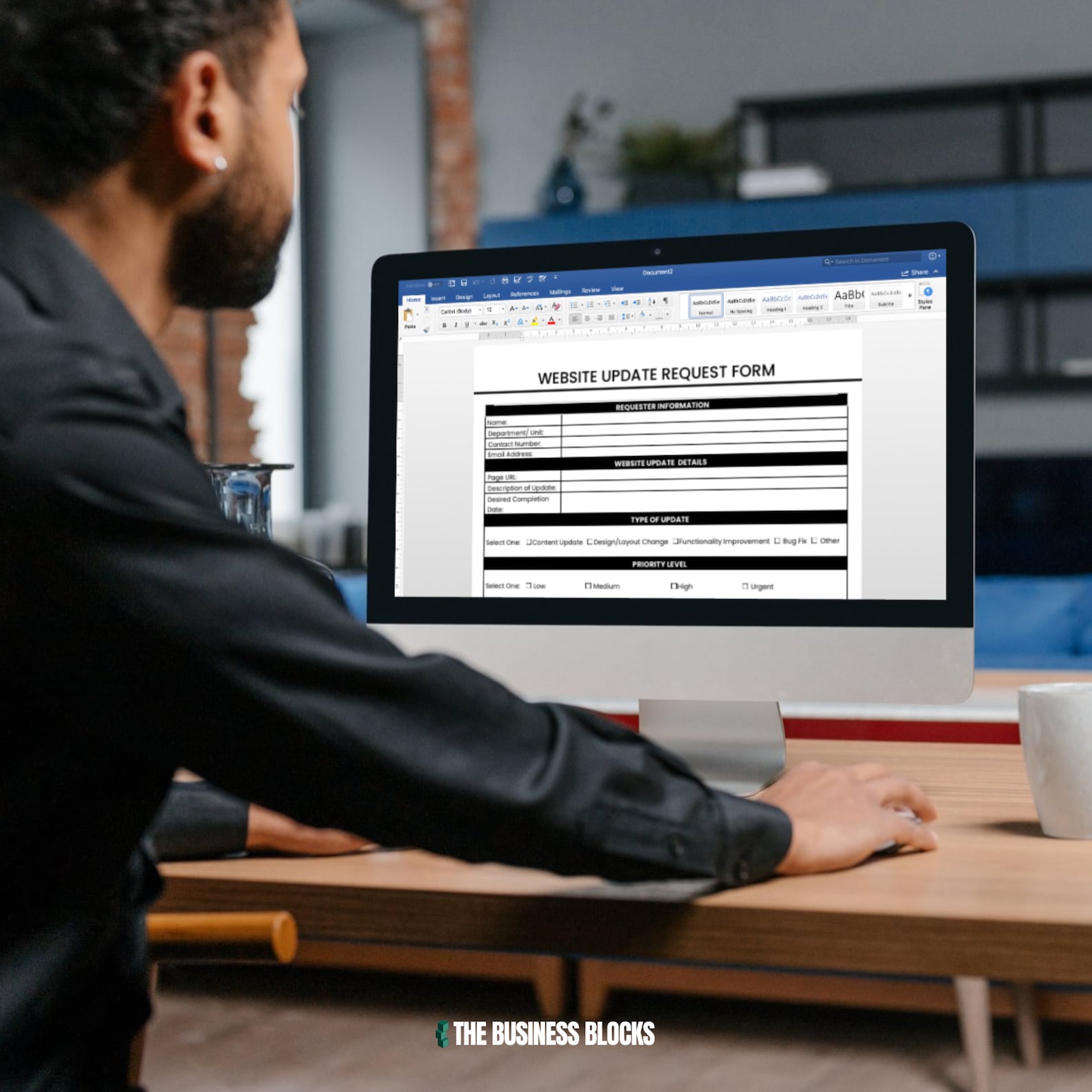 Website Update Request Form Template (google Docs, MS Word) - Etsy