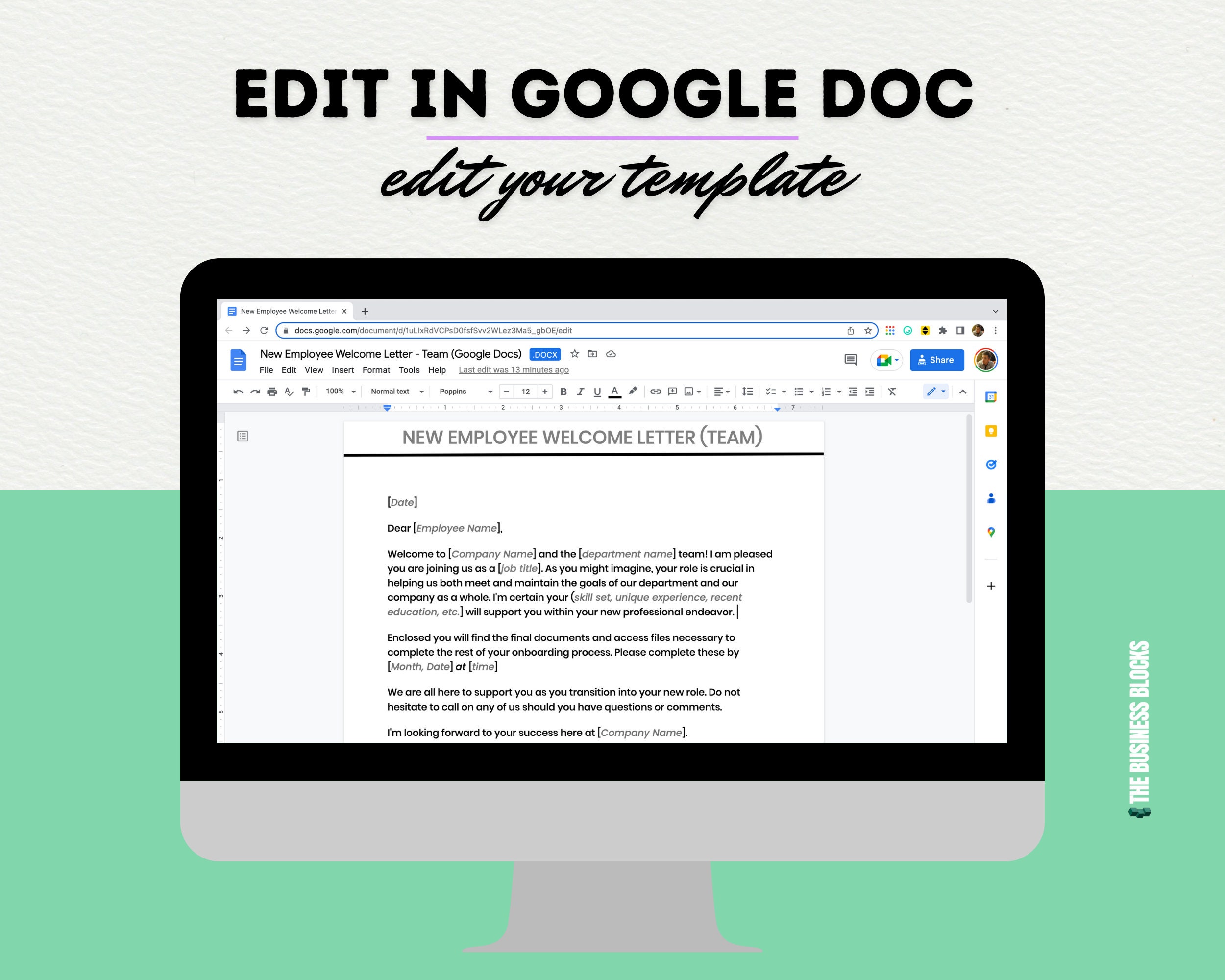 New Employee Welcome Letter Template: Editable Onboarding (canva ...