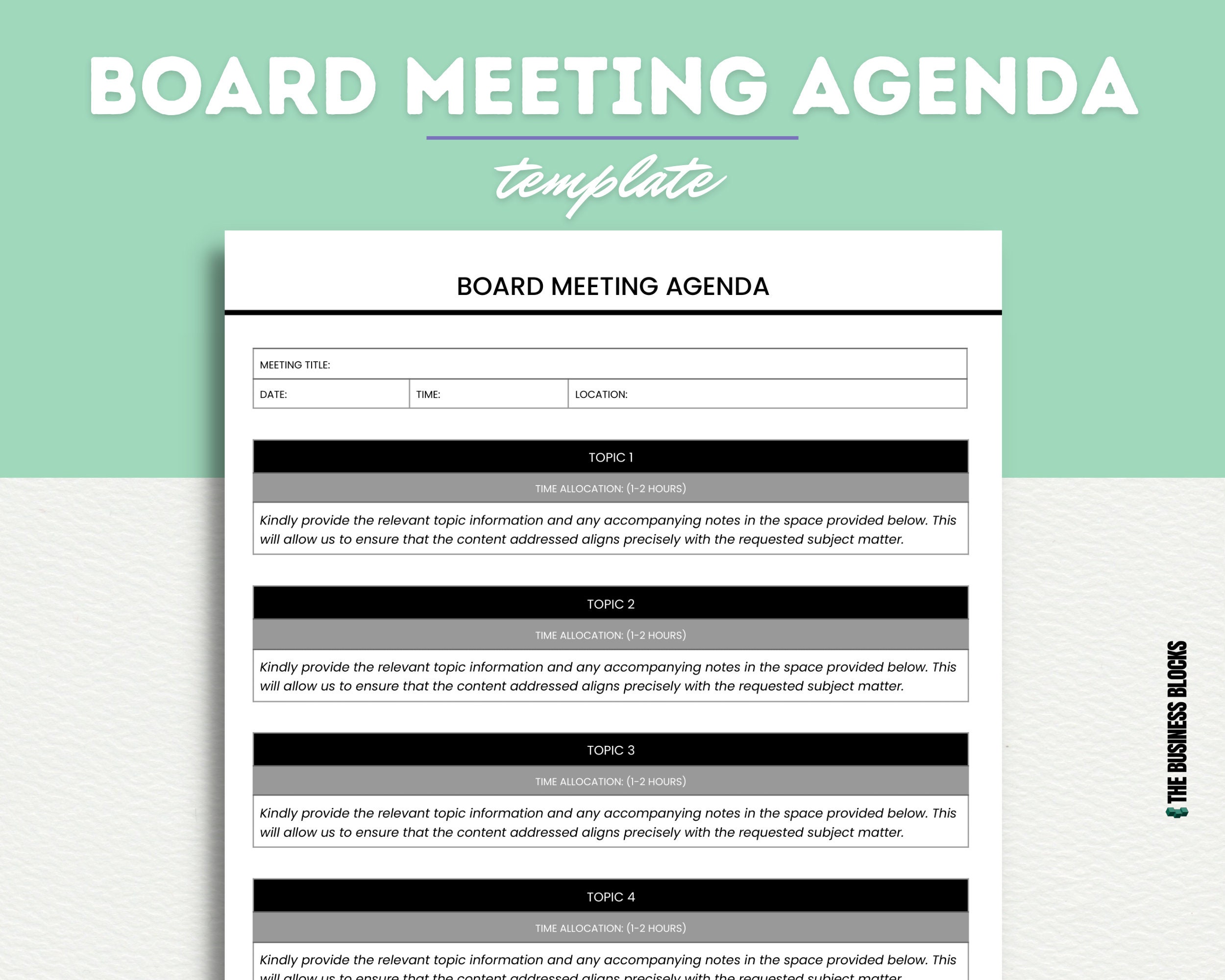 Meeting Agenda Template Meeting Notes Template Printable Meeting ...