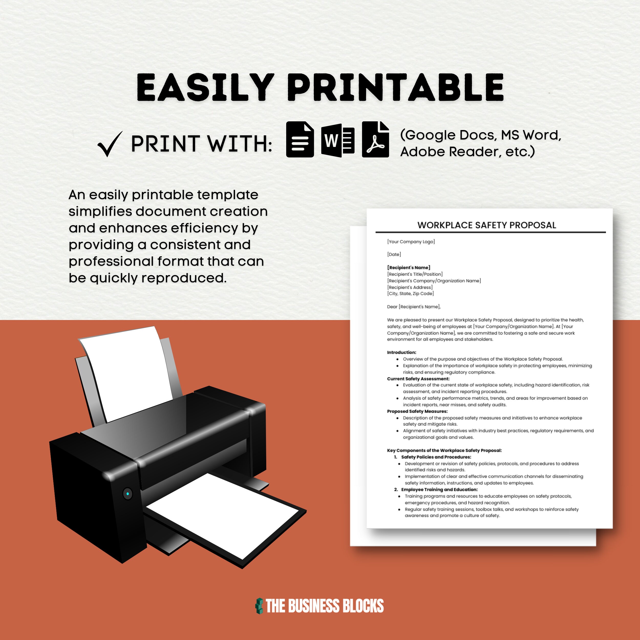 Workplace Safety Proposal Template: Editable in Google Docs, MS Word ...