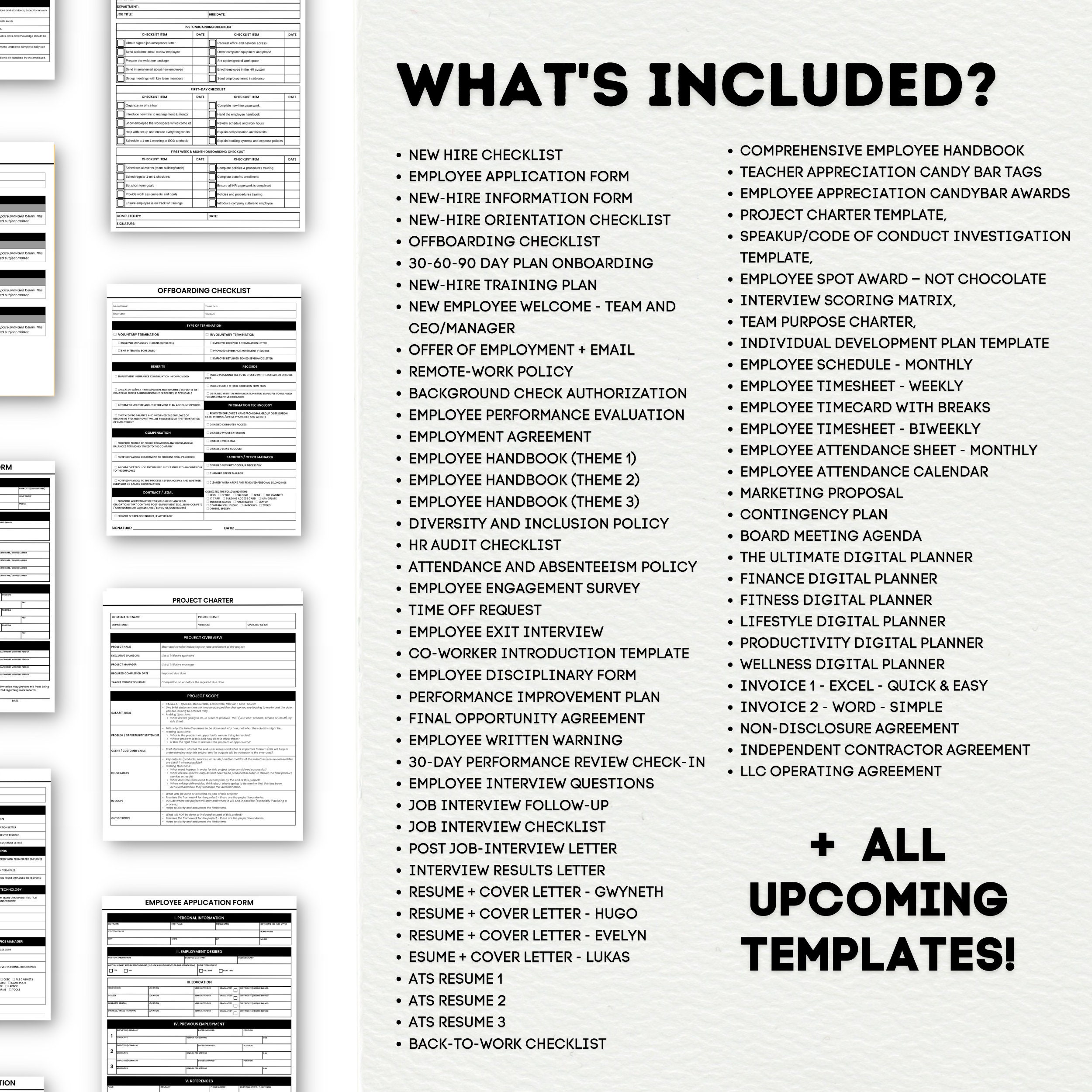 Employee Attendance Policy Template: Editable HR Forms (canva, Google ...