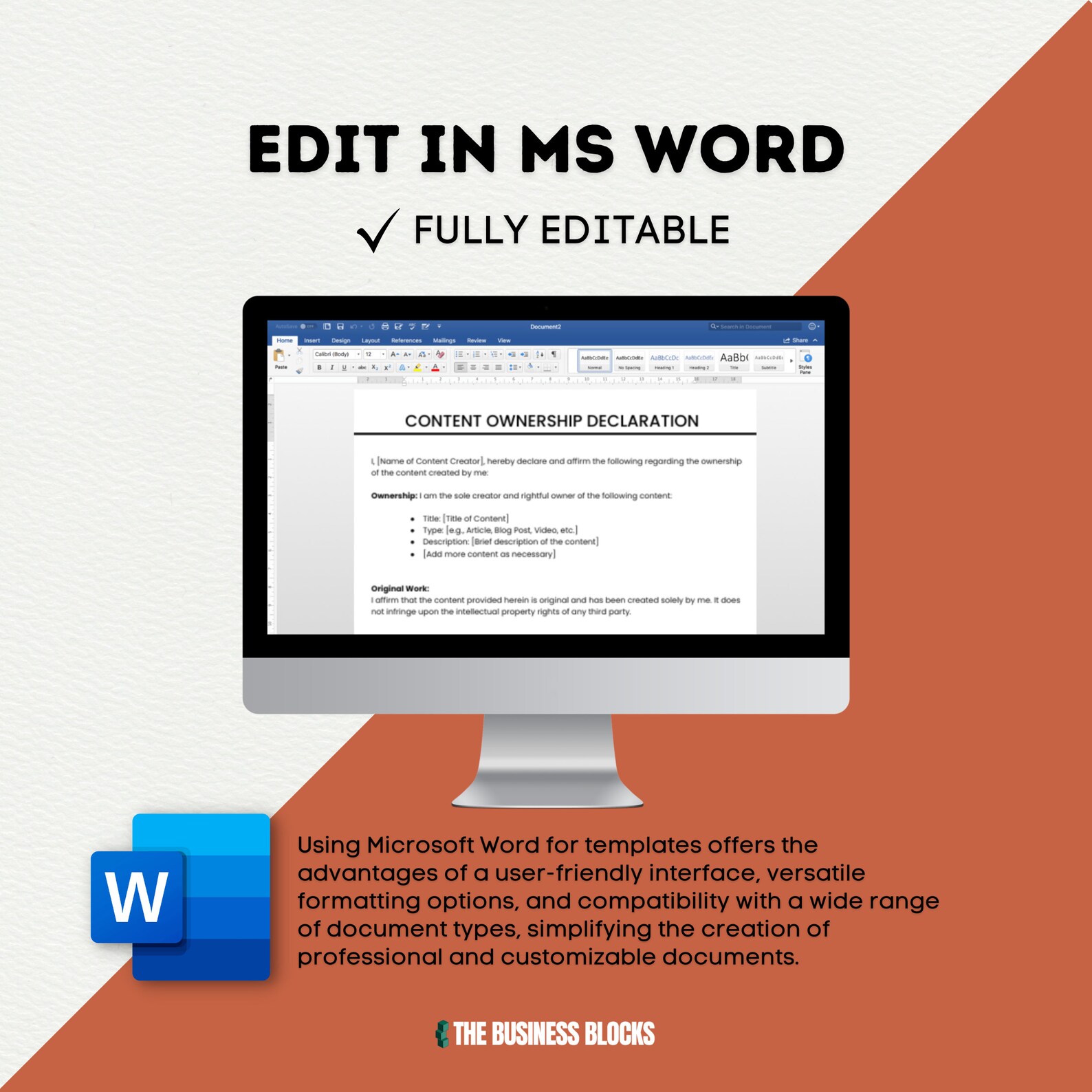 Content Ownership Declaration Template: Copyright Agreement (digital ...