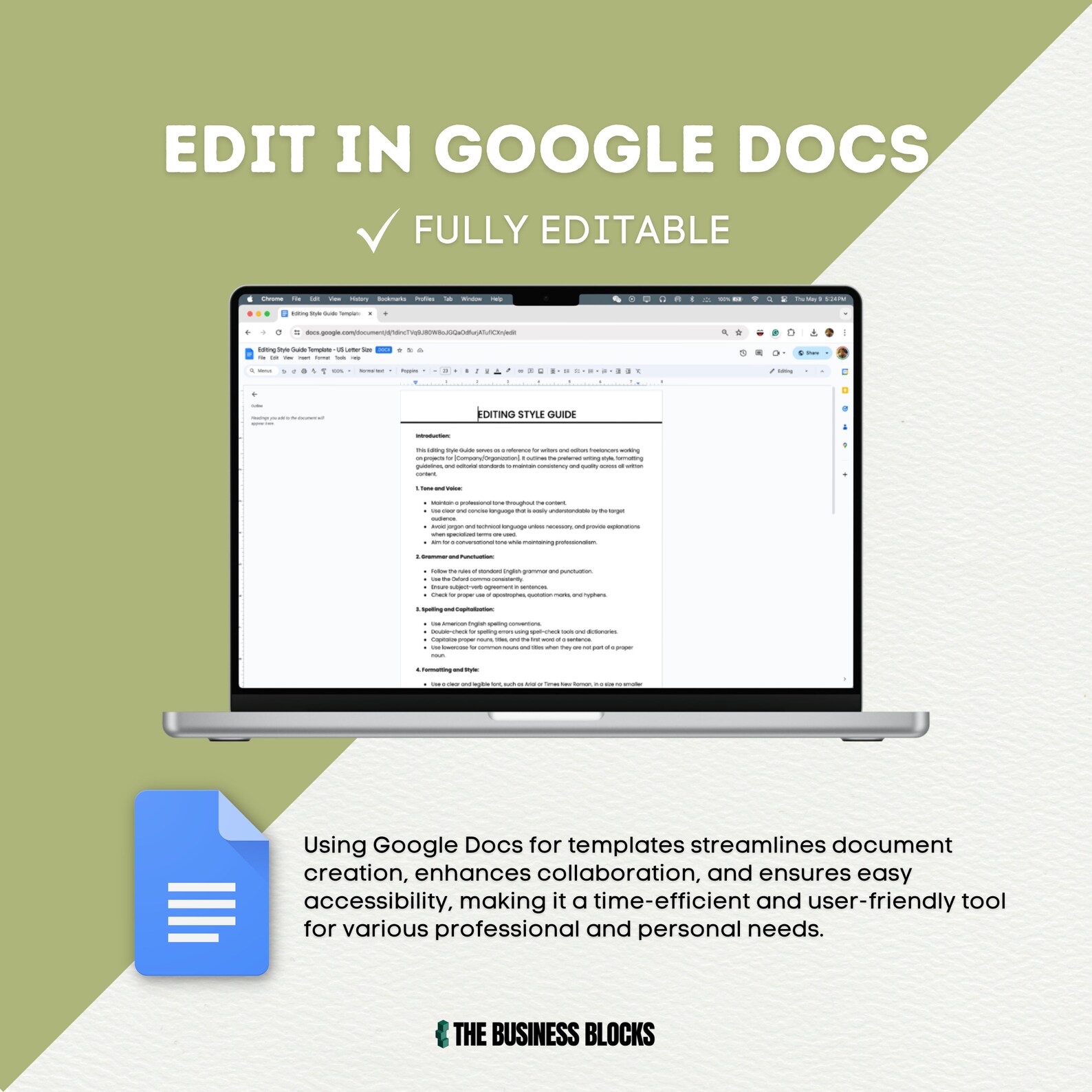 Editing Style Guide Template: Editorial & Writing Standards (google ...