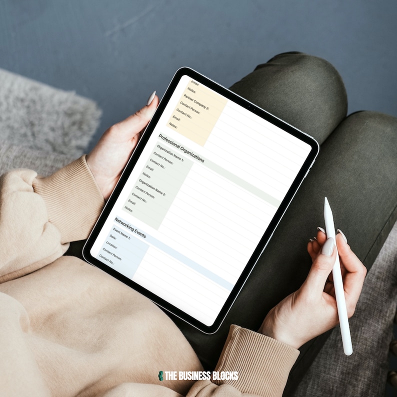 NOTION Networking Contact List Template Freelancer Networking Template Contact Management ...