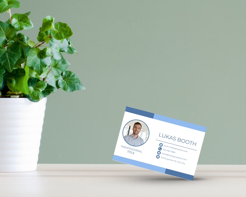 Resume Canva Business Card Templates Simple Modern Resume - Etsy