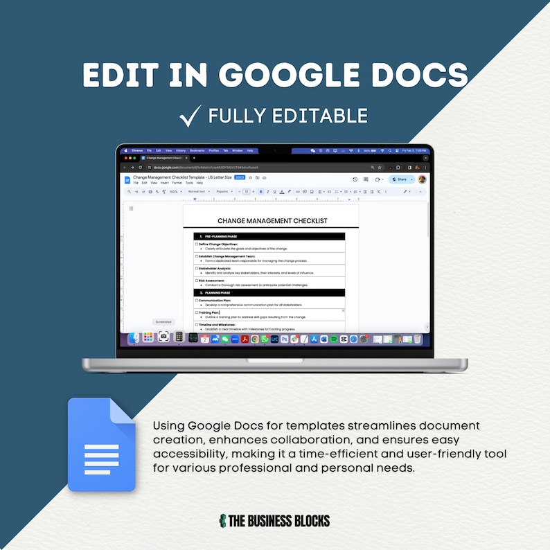 Change Management Checklist Template: Editable Process Control Log ...