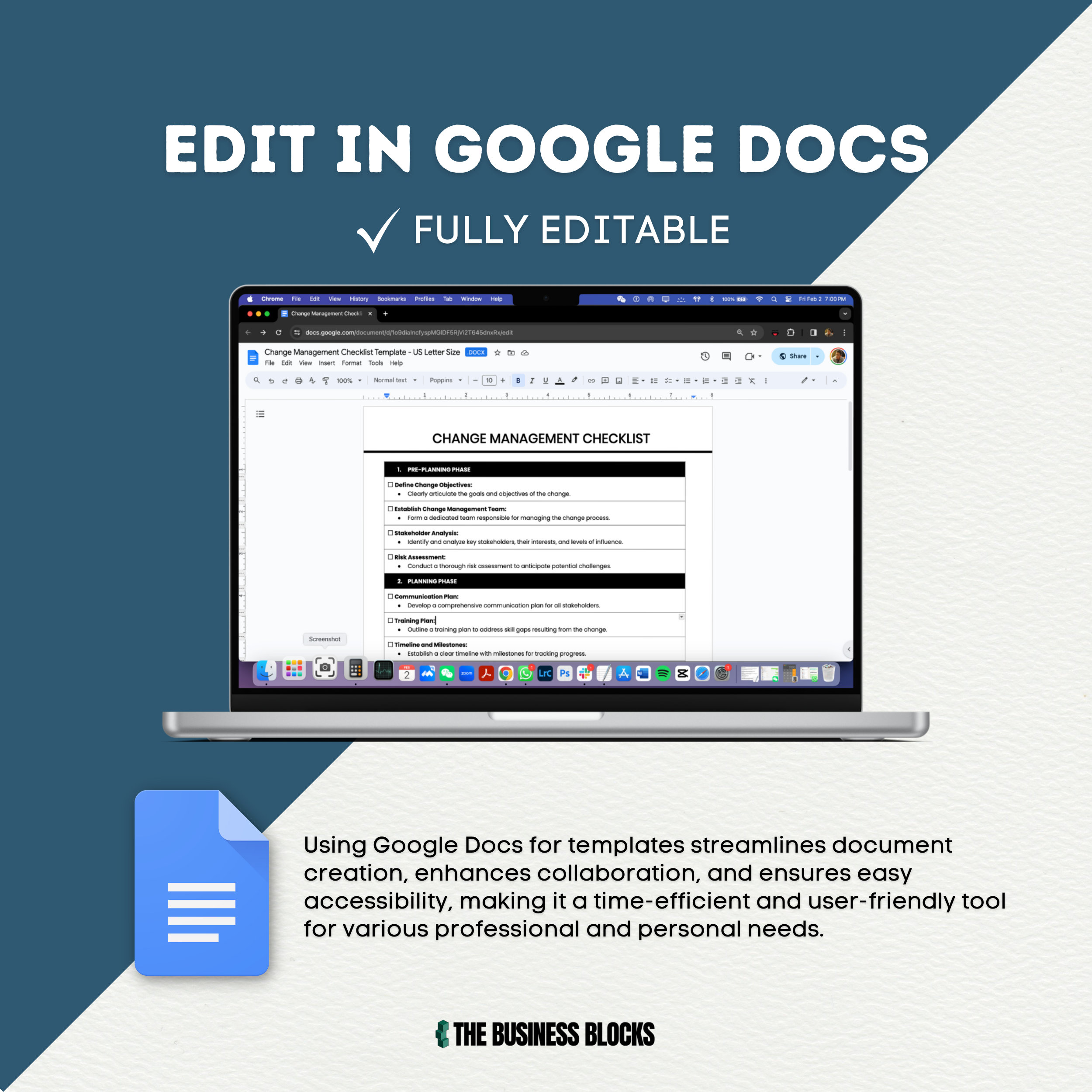Change Management Checklist Template: Editable Process Control Log ...