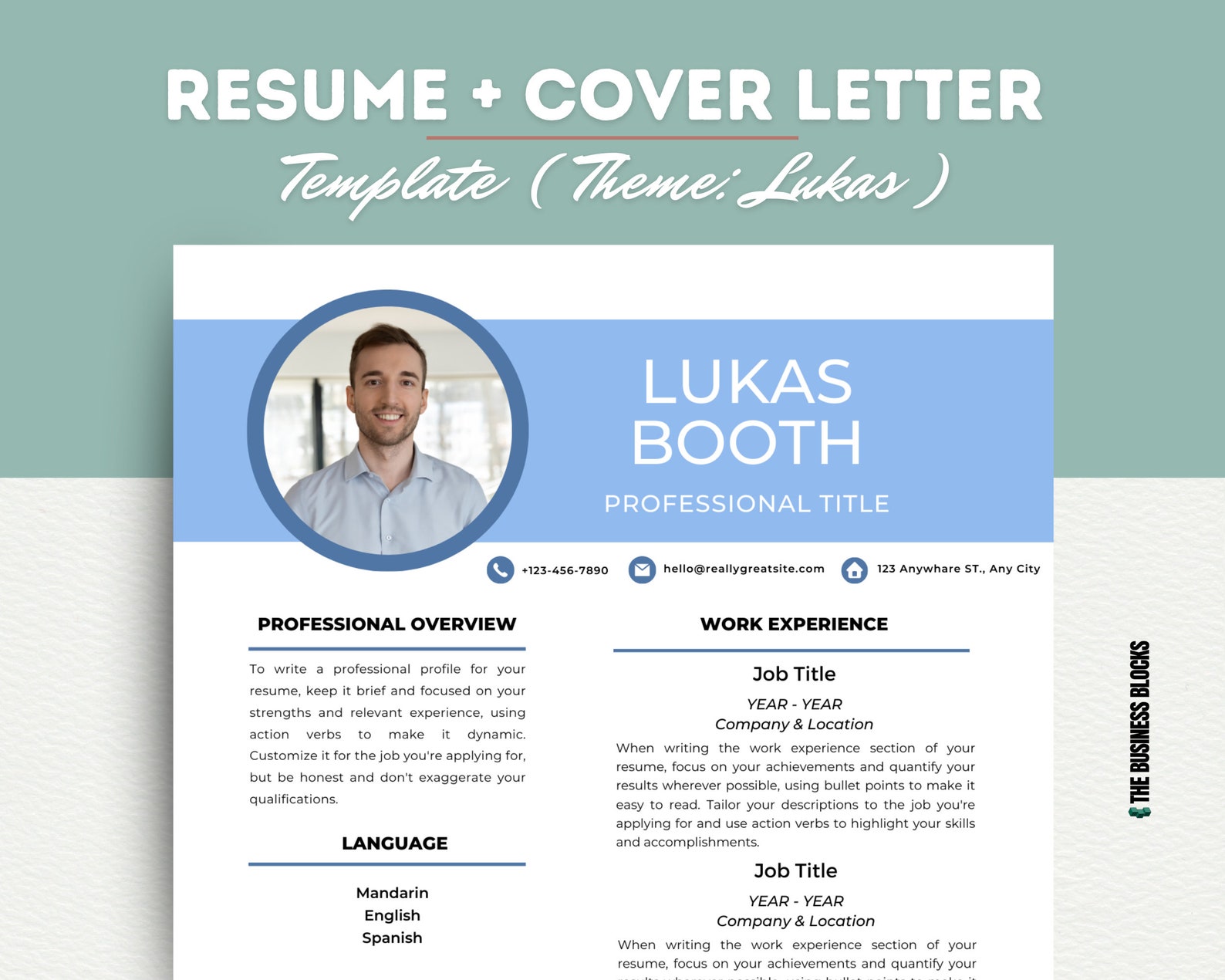 Resume Canva Business Card Templates Simple Modern Resume - Etsy