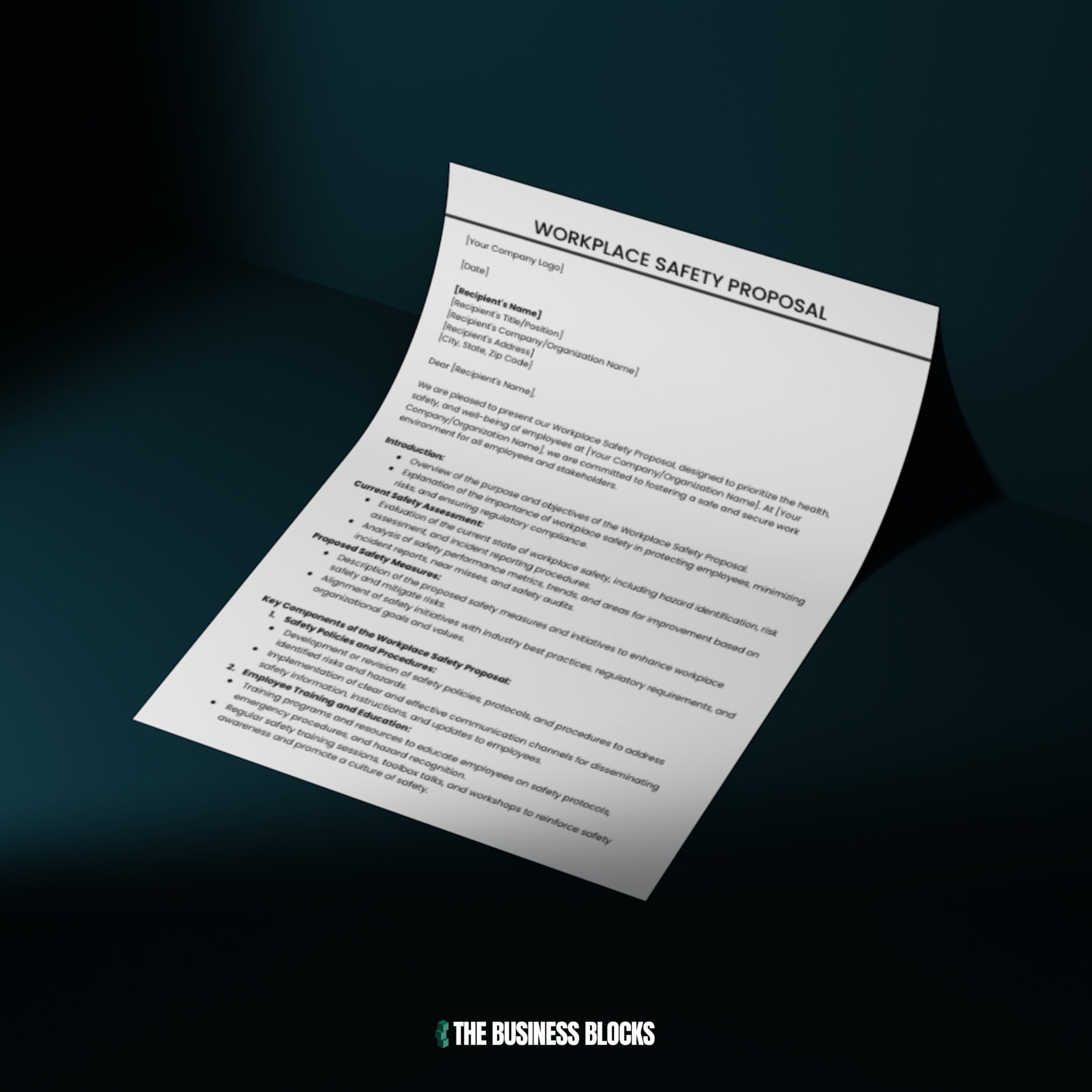 Workplace Safety Proposal Template Editable In Google Docs Ms Word