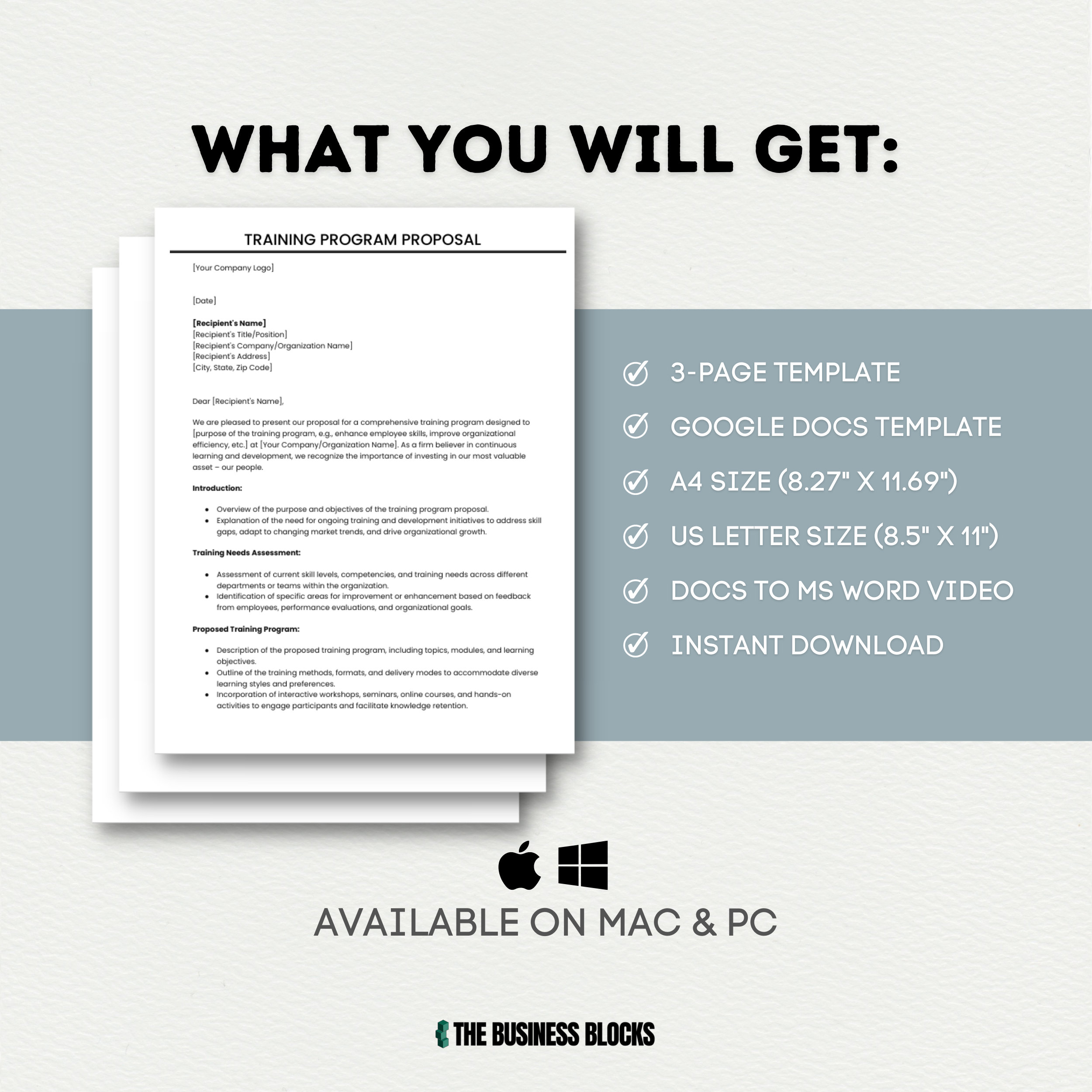 Training Program Proposal Template: Employee Onboarding (digital Download) - Etsy