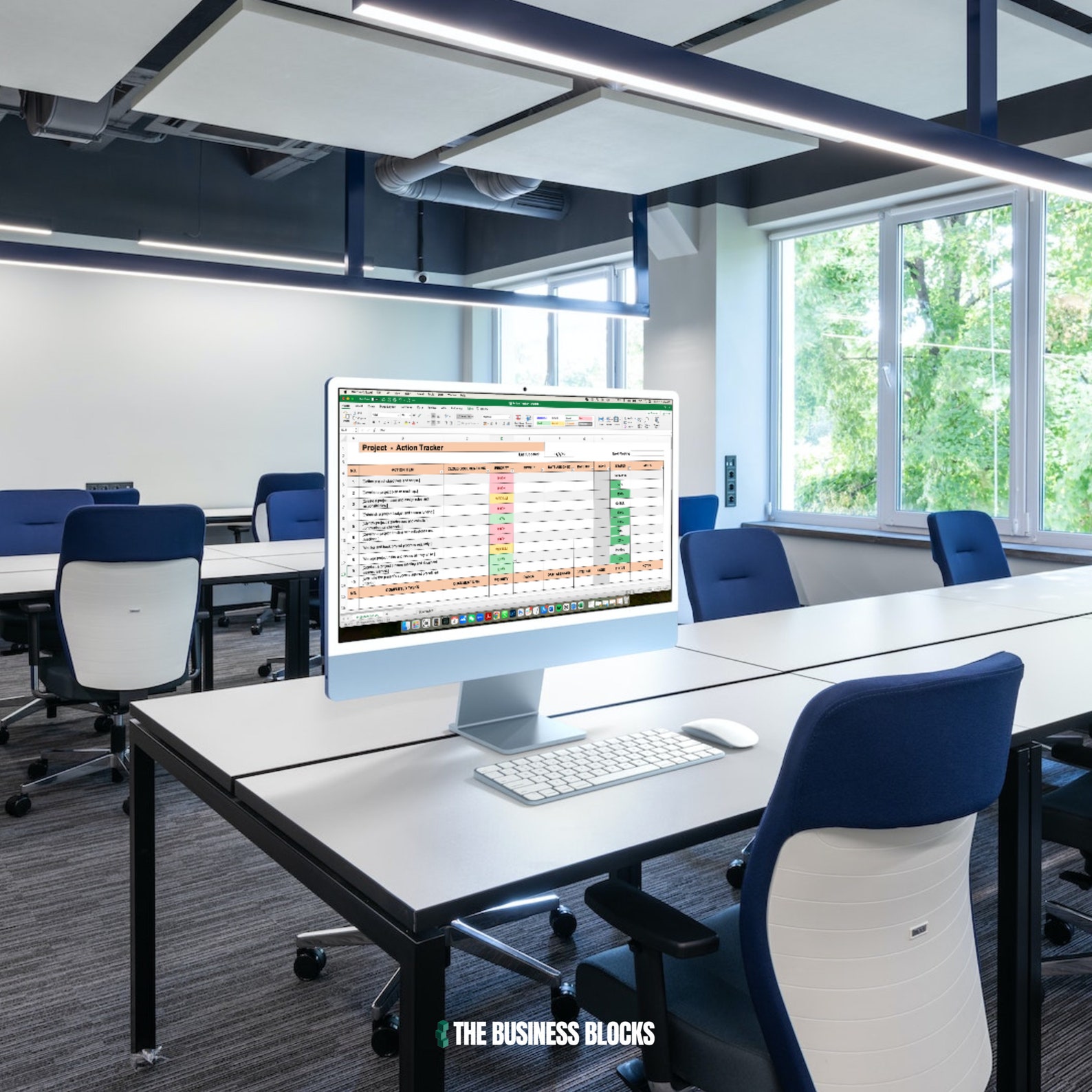 Project Action Tracker Template Project Management Spreadsheet Action ...
