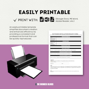 Software Installation Request Form Template Application Installation ...