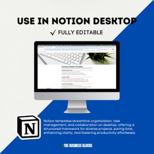 NOTION Contract Review Checklist Template Legal Document Review Checklist Agreement Review ...