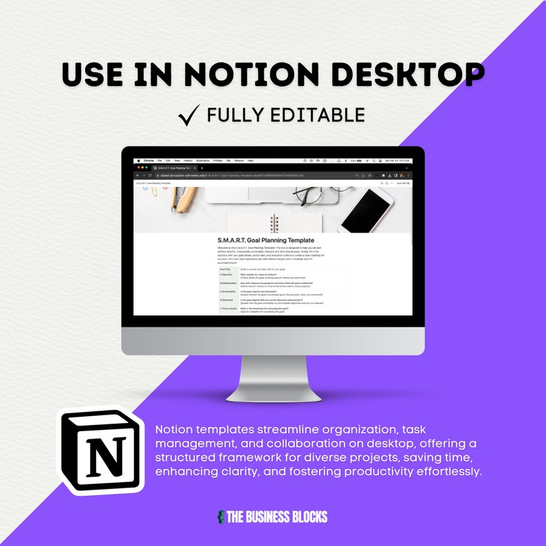 Notion SMART Goal Planning Notion Template SMART Goal Setting Notion ...