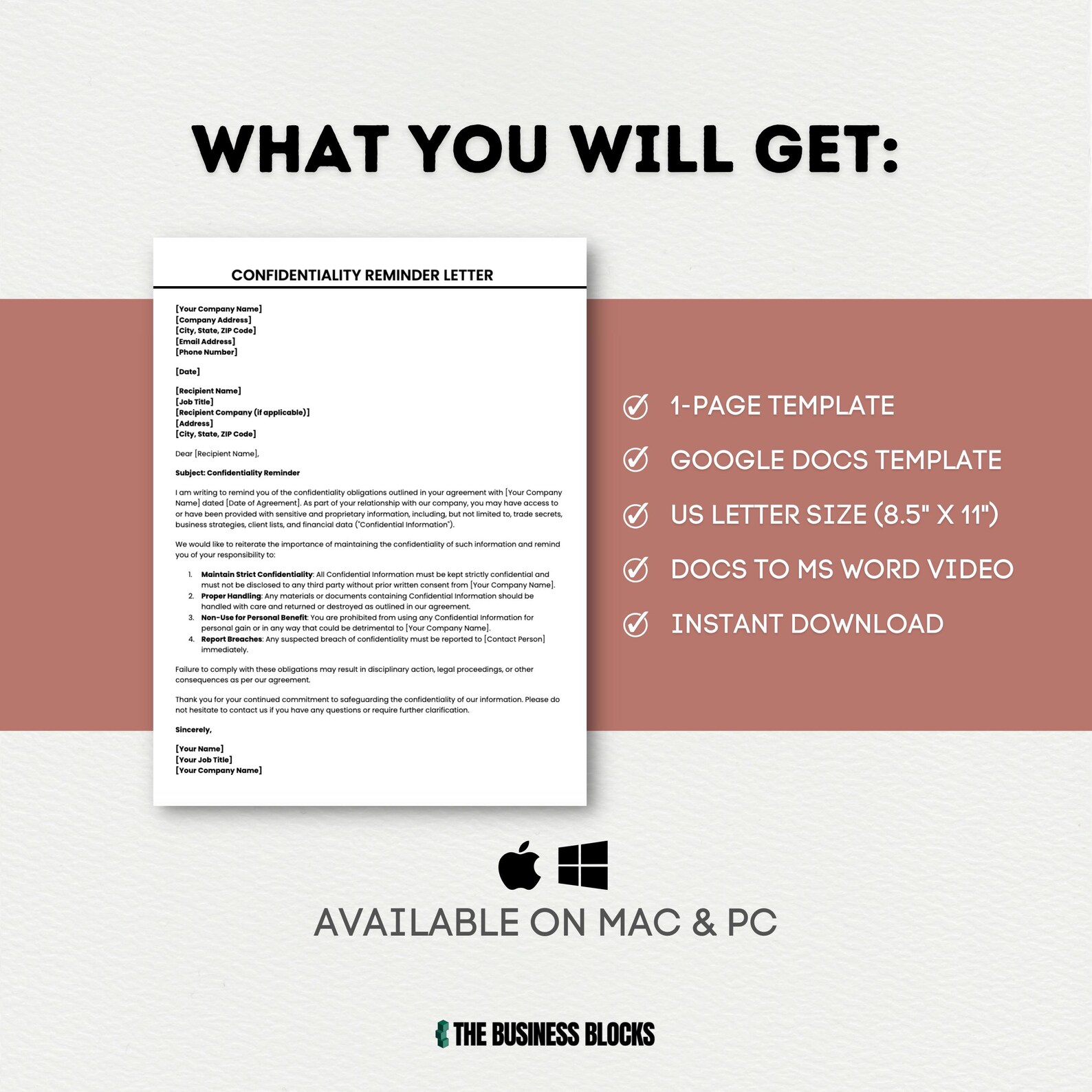 Confidentiality Reminder Letter Template: Employee Confidentiality ...