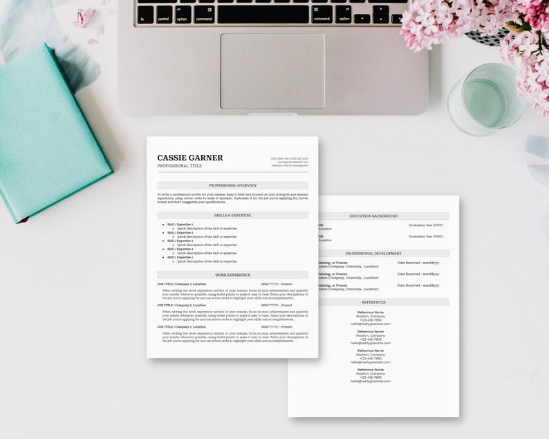 Simple Resume Template ATS Word Resume Template Cover Letter Good ...