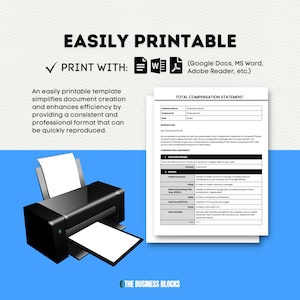 Total Compensation Statement Template: Employee Benefits Summary ...