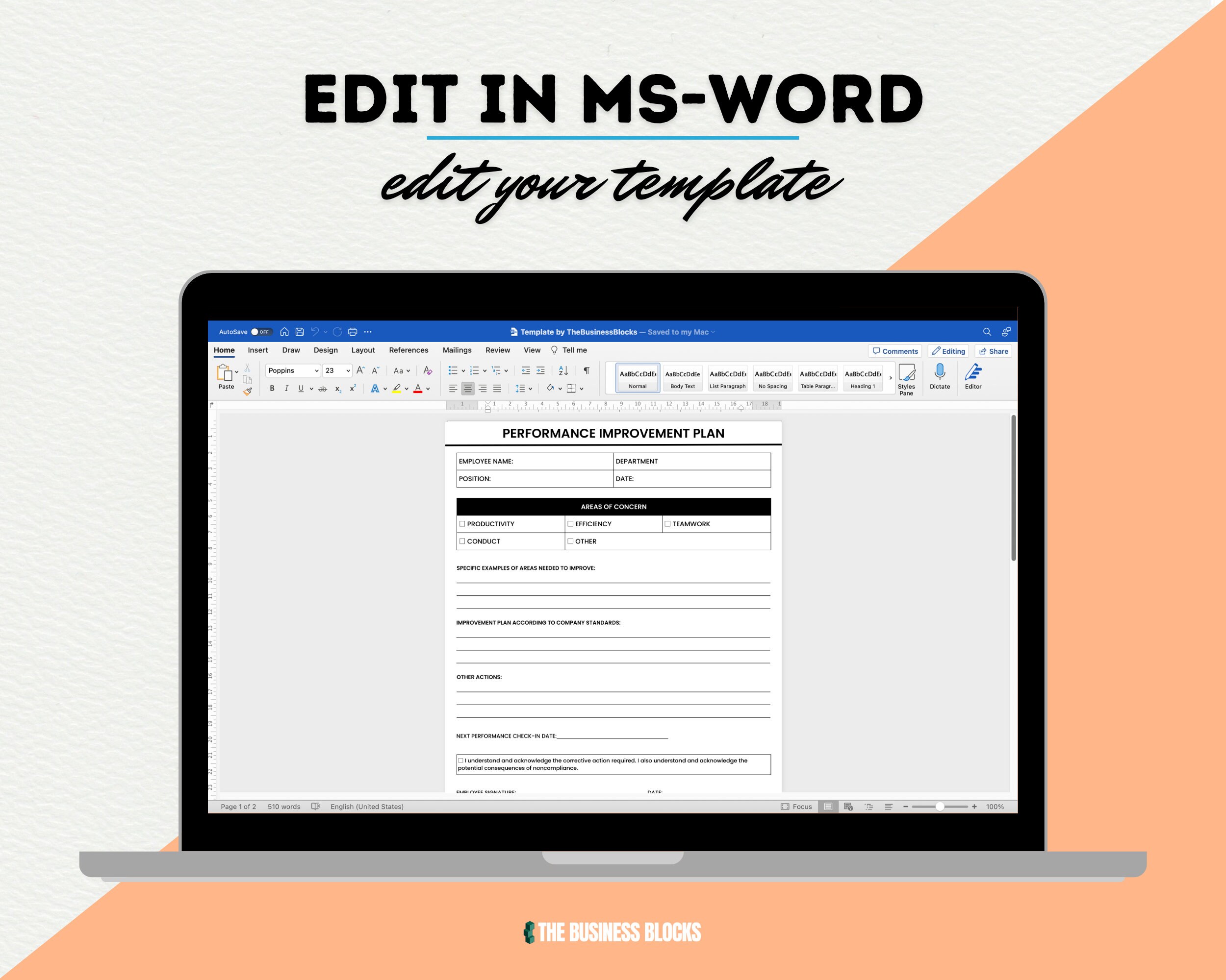Performance Improvement Plan Template: Editable Employee Review (canva ...