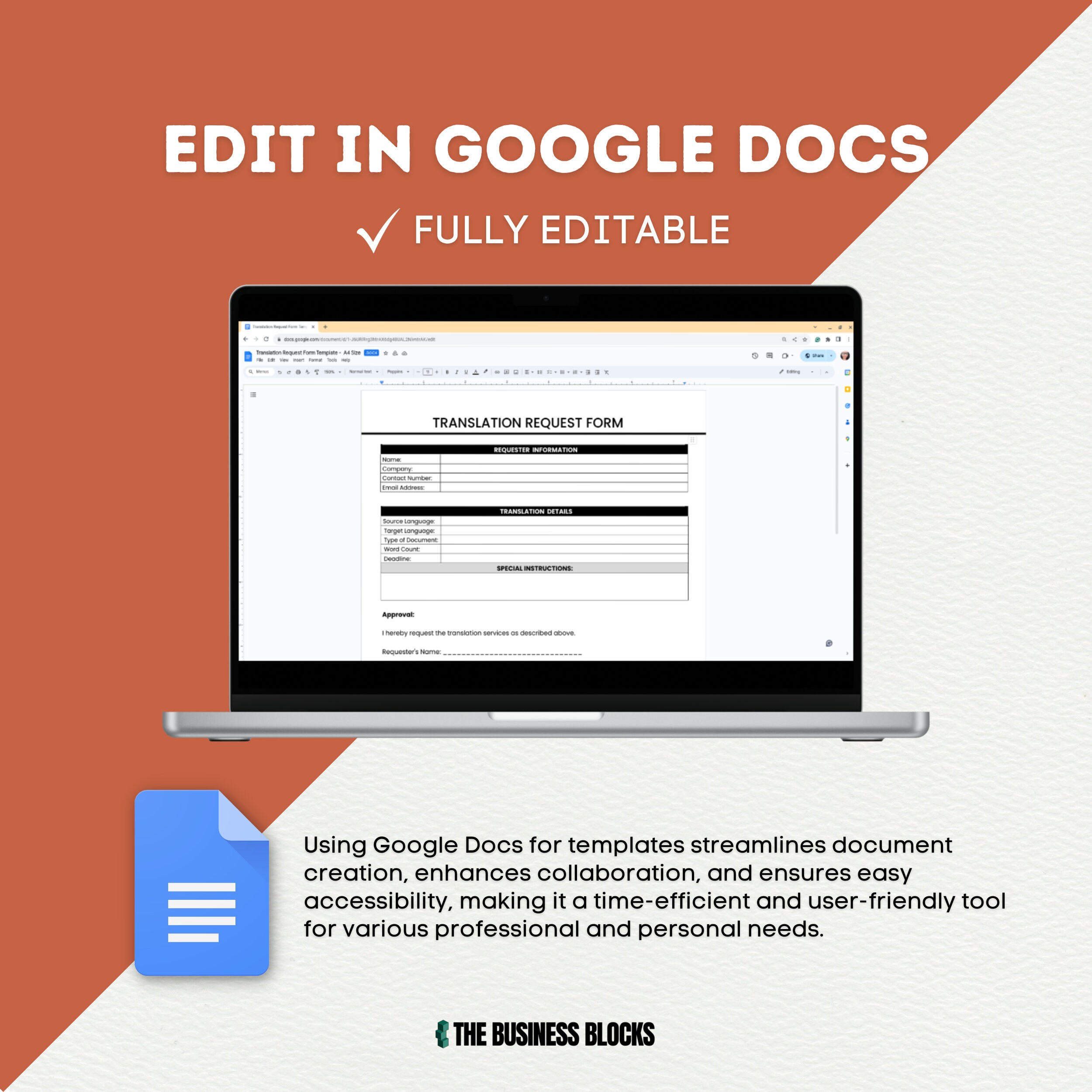 Translation Request Form Template Translation Service Request Document ...