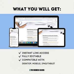 NOTION Data Backup and Security Checklist Template Data Security Template Cybersecurity ...