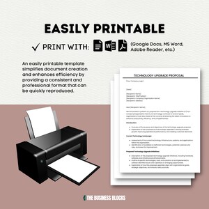 Technology Upgrade Proposal Template (google Docs, MS Word) - Etsy