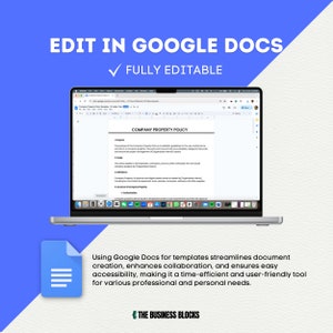 Company Property Policy Template: Corporate Asset Management (google ...