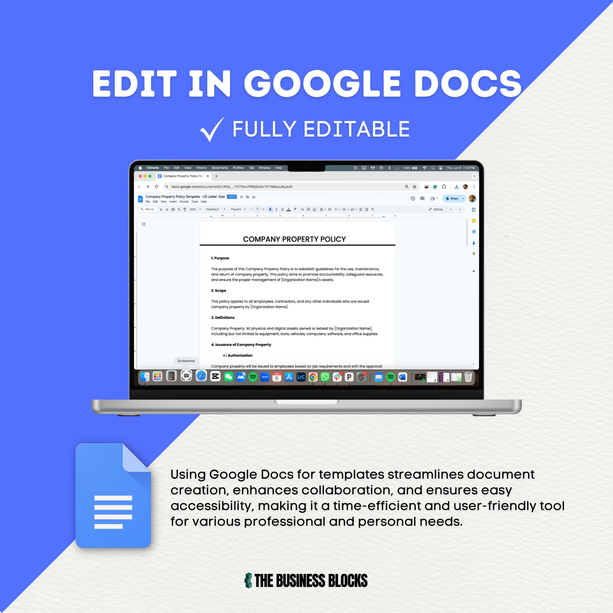 Company Property Policy Template: Corporate Asset Management (google ...