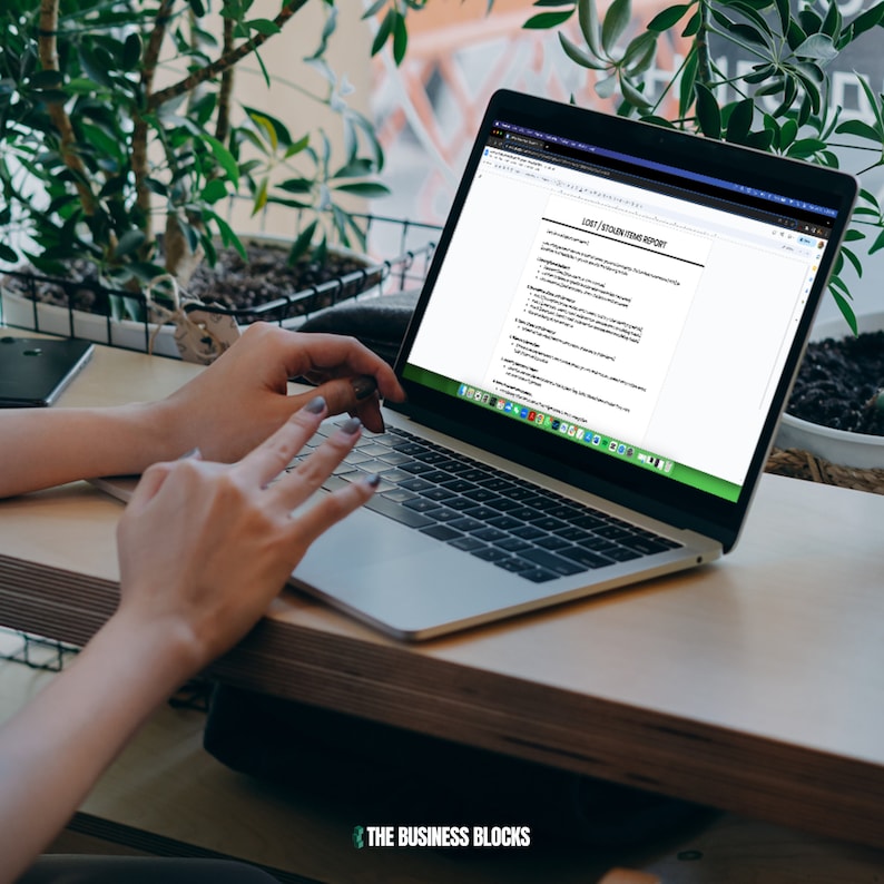 Lost or Stolen Items Report Template: Property Loss Documentation ...