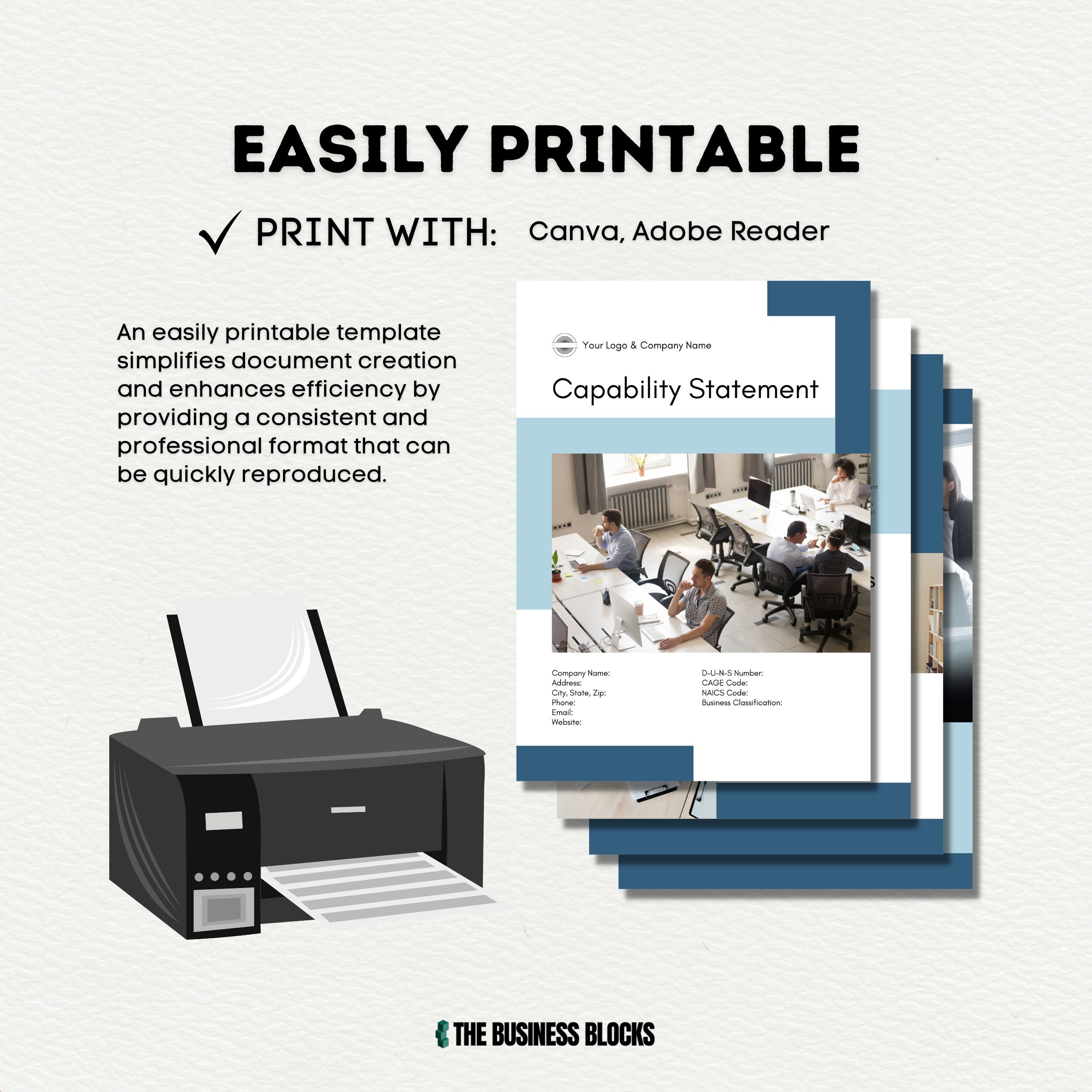 Canva Capability Statement Template: Corporate Business Design (4-page ...