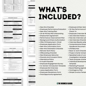 HR Templates Bundle: Employee Onboarding Forms & Handbook (MS Word) - Etsy