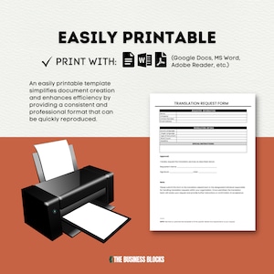 Translation Request Form Template Translation Service Request Document ...