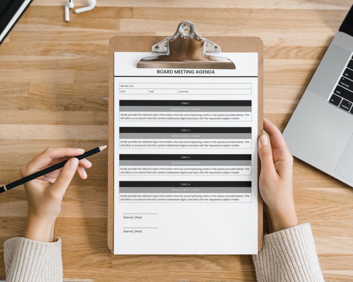 Meeting Agenda Template Meeting Notes Template Printable Meeting ...