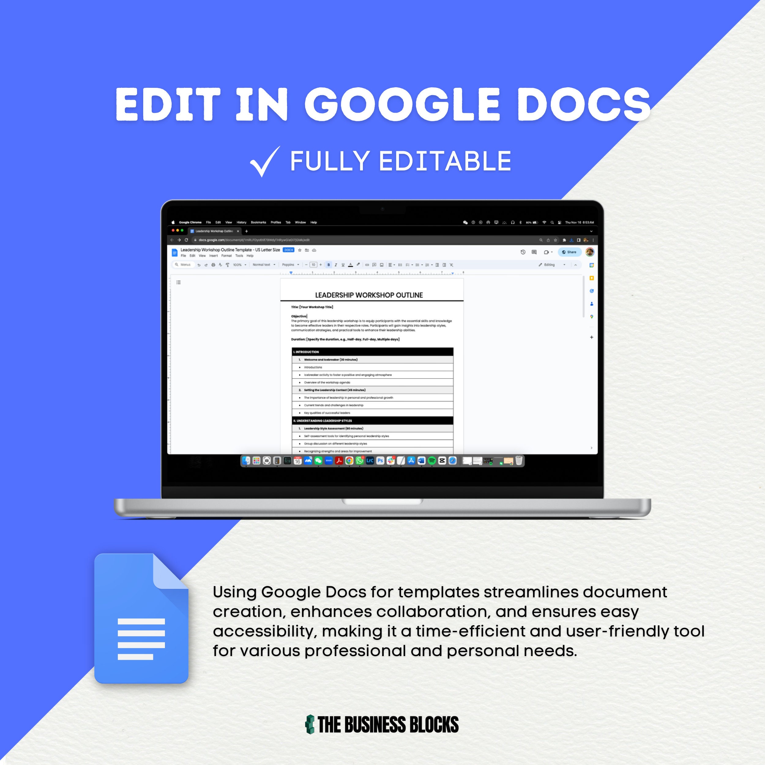 Leadership Workshop Outline Template: Training & Development (digital ...