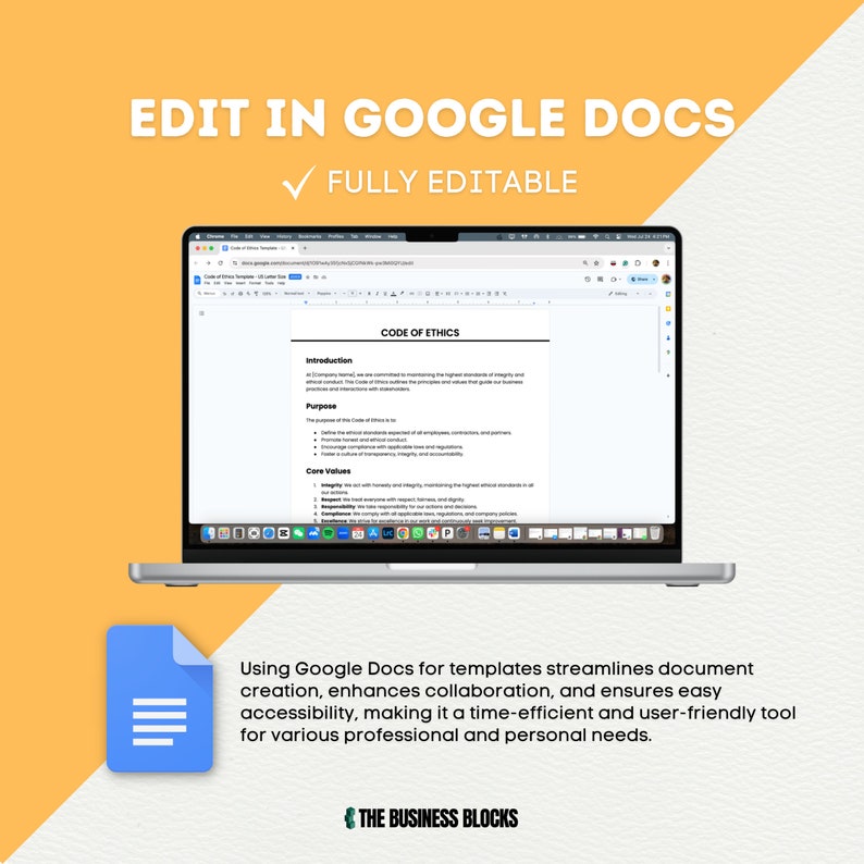 Code of Ethics Template: Customizable Business Ethics Guidelines ...
