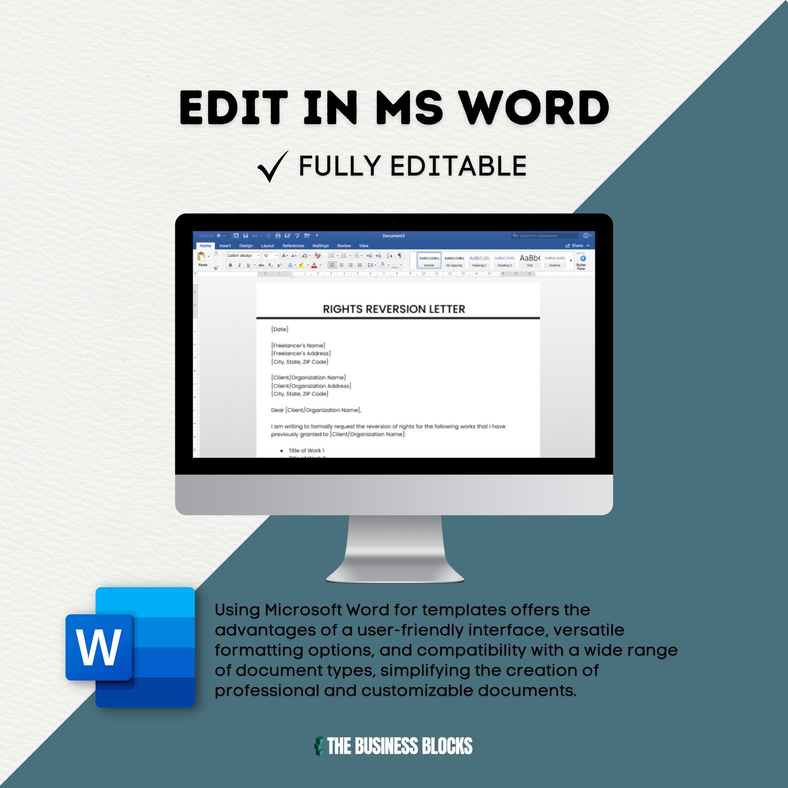Rights Reversion Letter Template Author Rights Reversion Copyright ...