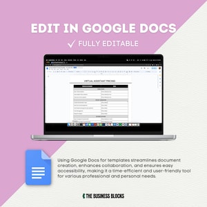 Virtual Assistant Pricing Template: VA Rate Sheet (2-page) - Etsy