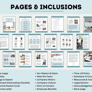 Employee Handbook Template: HR Onboarding Welcome Packet (canva) - Etsy