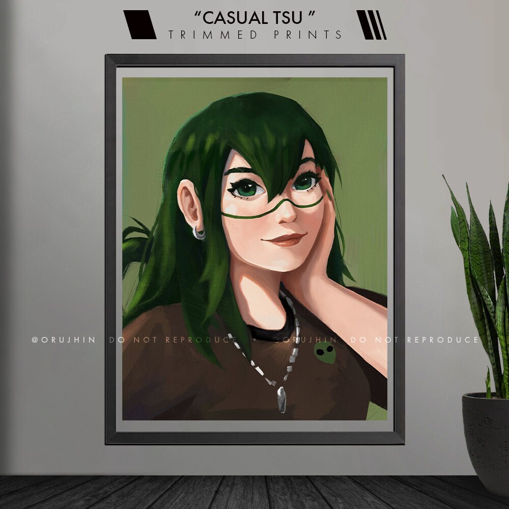 My Hero Academia "casual Tsu" Fan Art Print | Orujhin - Etsy