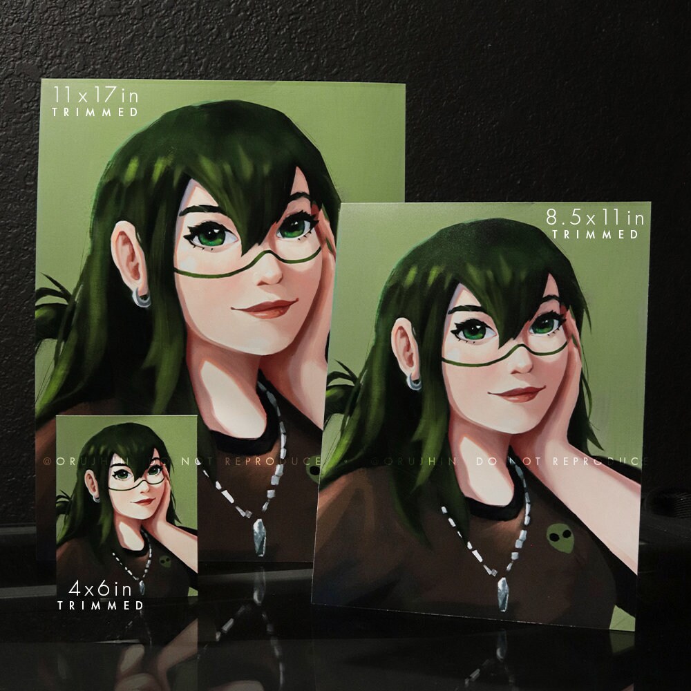 My Hero Academia "casual Tsu" Fan Art Print | Orujhin - Etsy