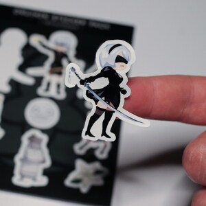 Nier Automata Vinyl Sticker Sheet - Etsy