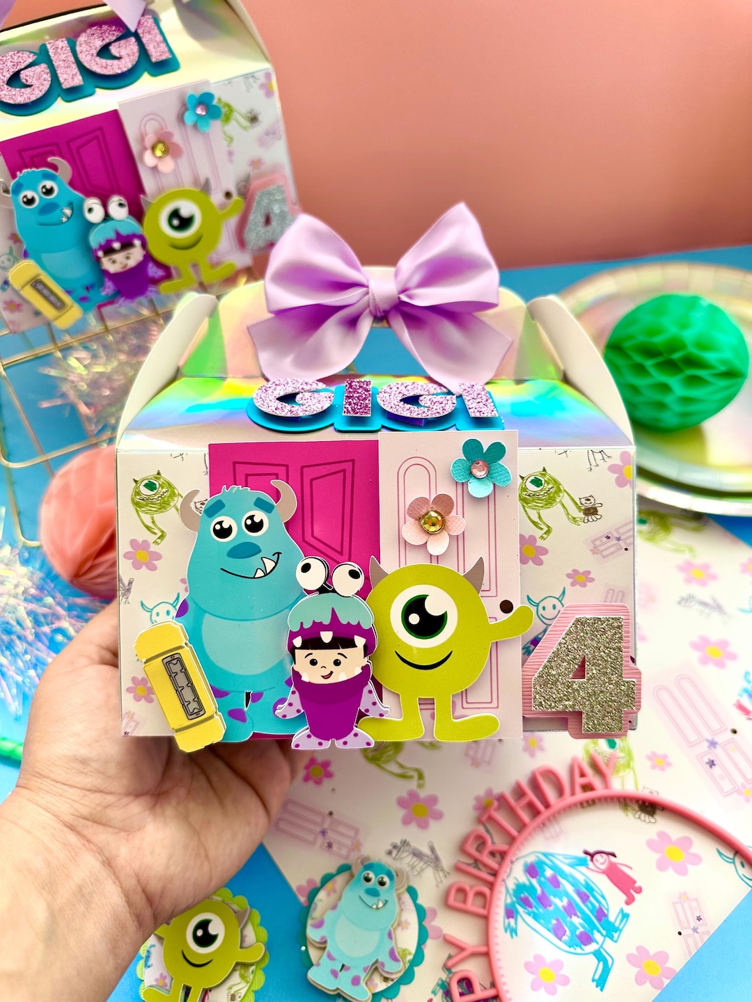 Monsters Inc Favor Boxes Monsters Inc Party Favors Monsters Inc ...