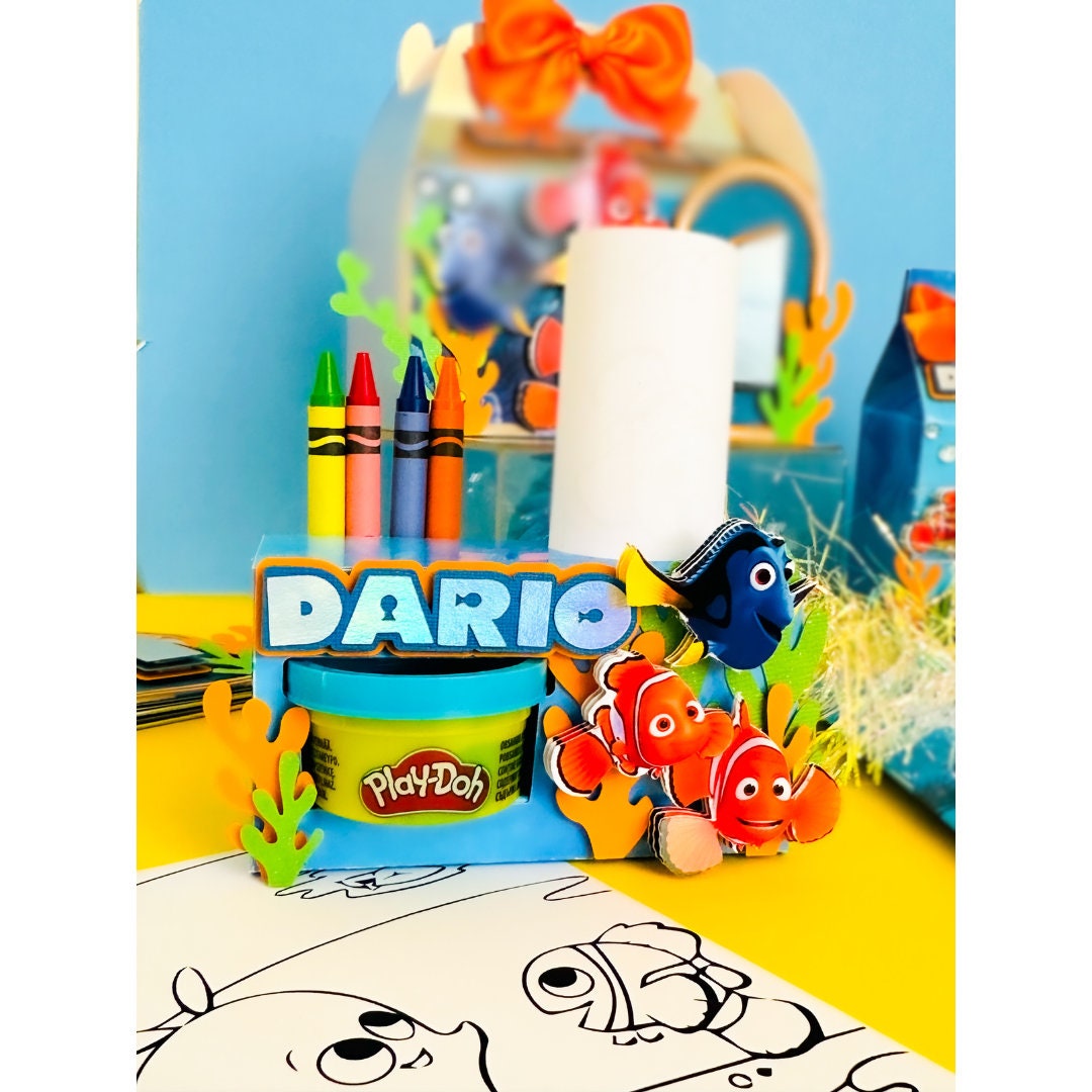 Finding Nemo Inspired Favor Boxes, Finding Nemo Party Favors, Play Doh ...