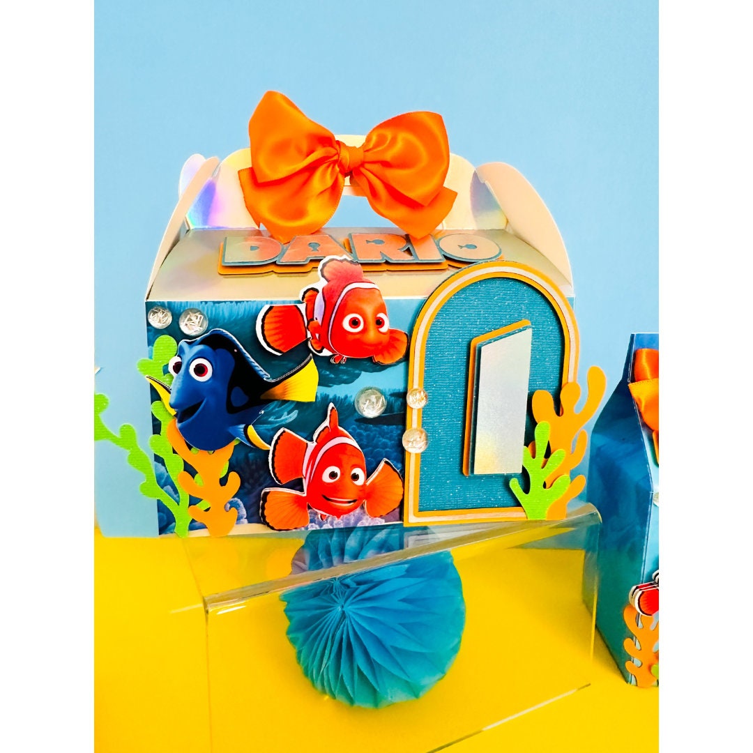 Finding Nemo Inspired Favor Boxes, Finding Nemo Party Favors, Nemo and ...
