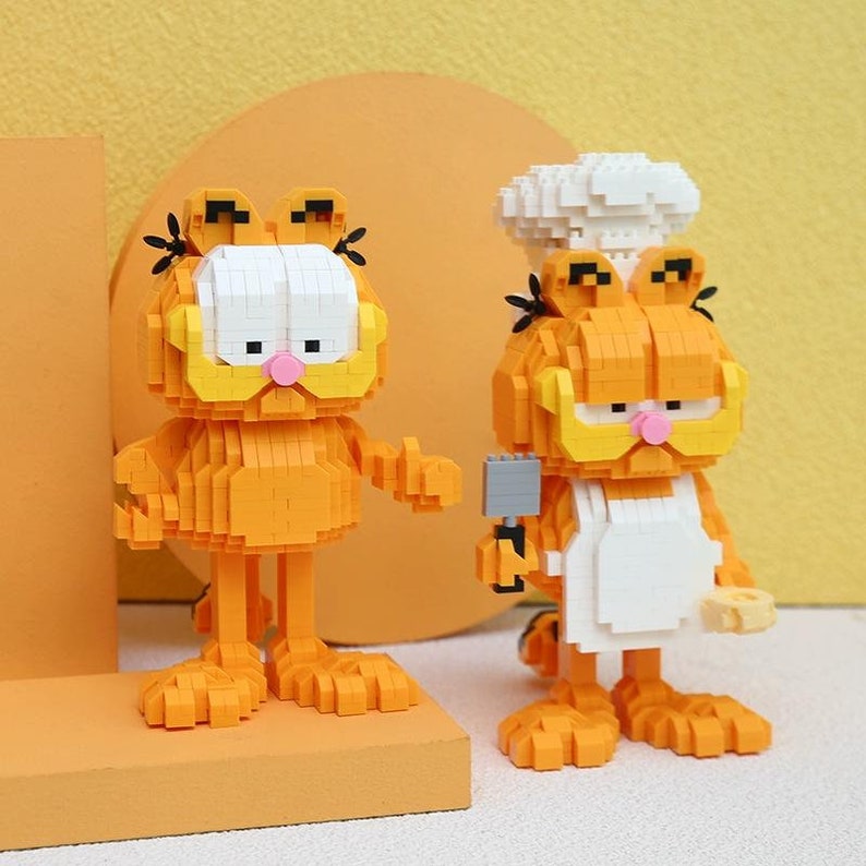 Garfield Cartoon Characters Building Mini Brick Blocks Girls - Etsy