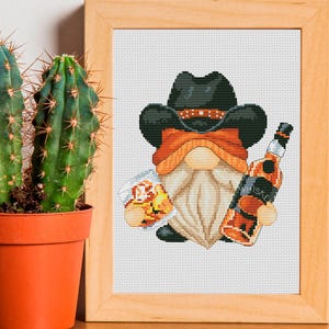 Cowboy, Cross Stitch Pattern, Western Cross Stitch, Texas Cross Stitch ...